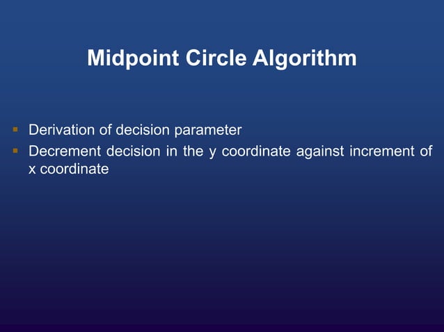 Computer_Graphics_circle_drawing_techniq.ppt | Drawing and Sketching ...