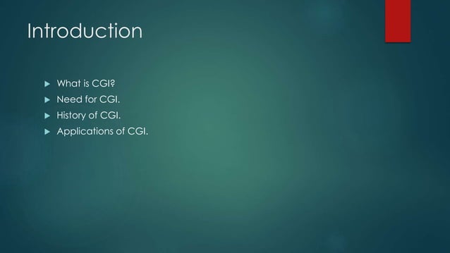 Computer Generated Imagery (CGI) | PPTX | Computer Animation | Computer Software and Applications