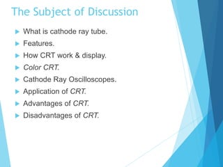 cathode ray tube | PPSX