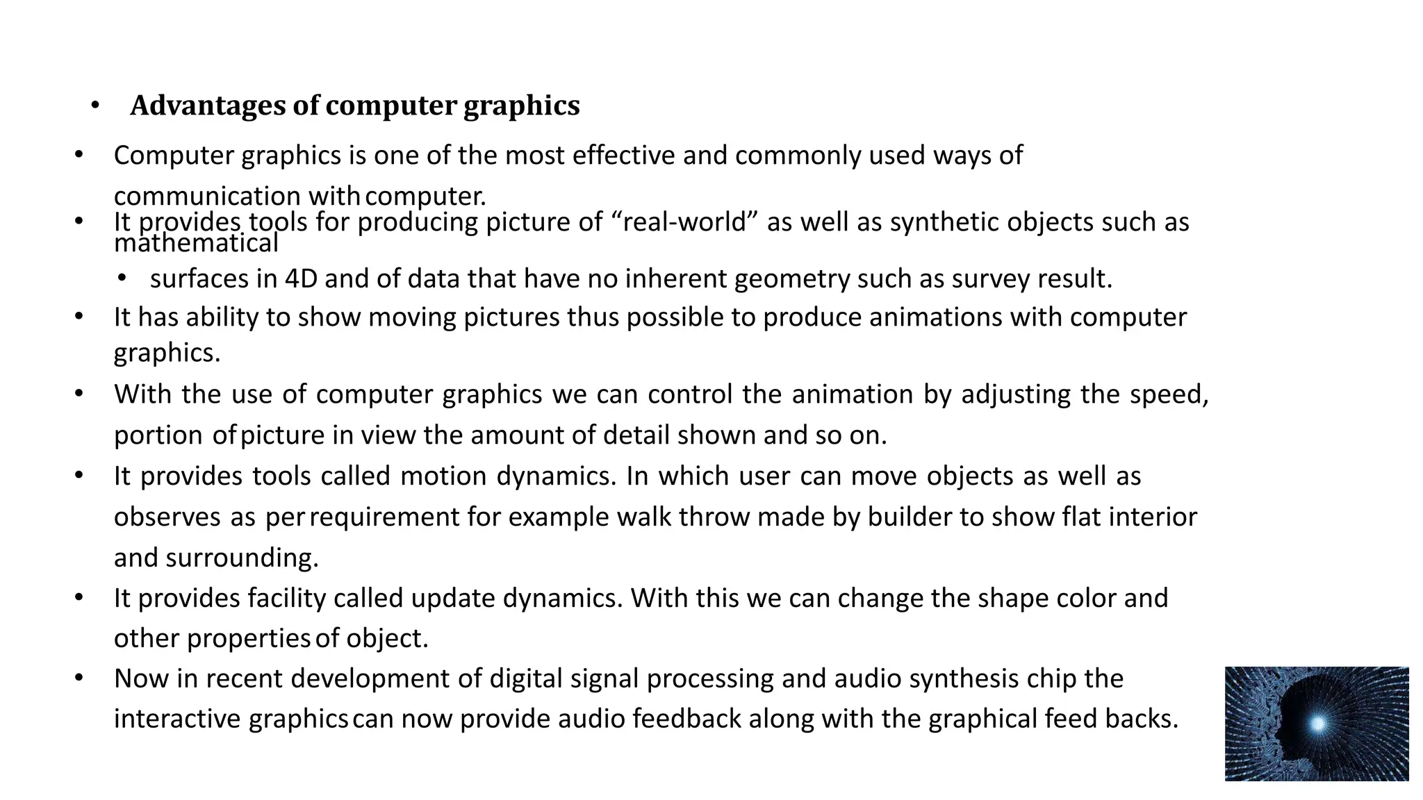 Computer Graphics lecture.pptx | Computer Animation | Computer Software and Applications