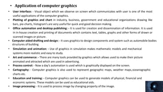 Computer Graphics lecture.pptx | Computer Animation | Computer Software and Applications