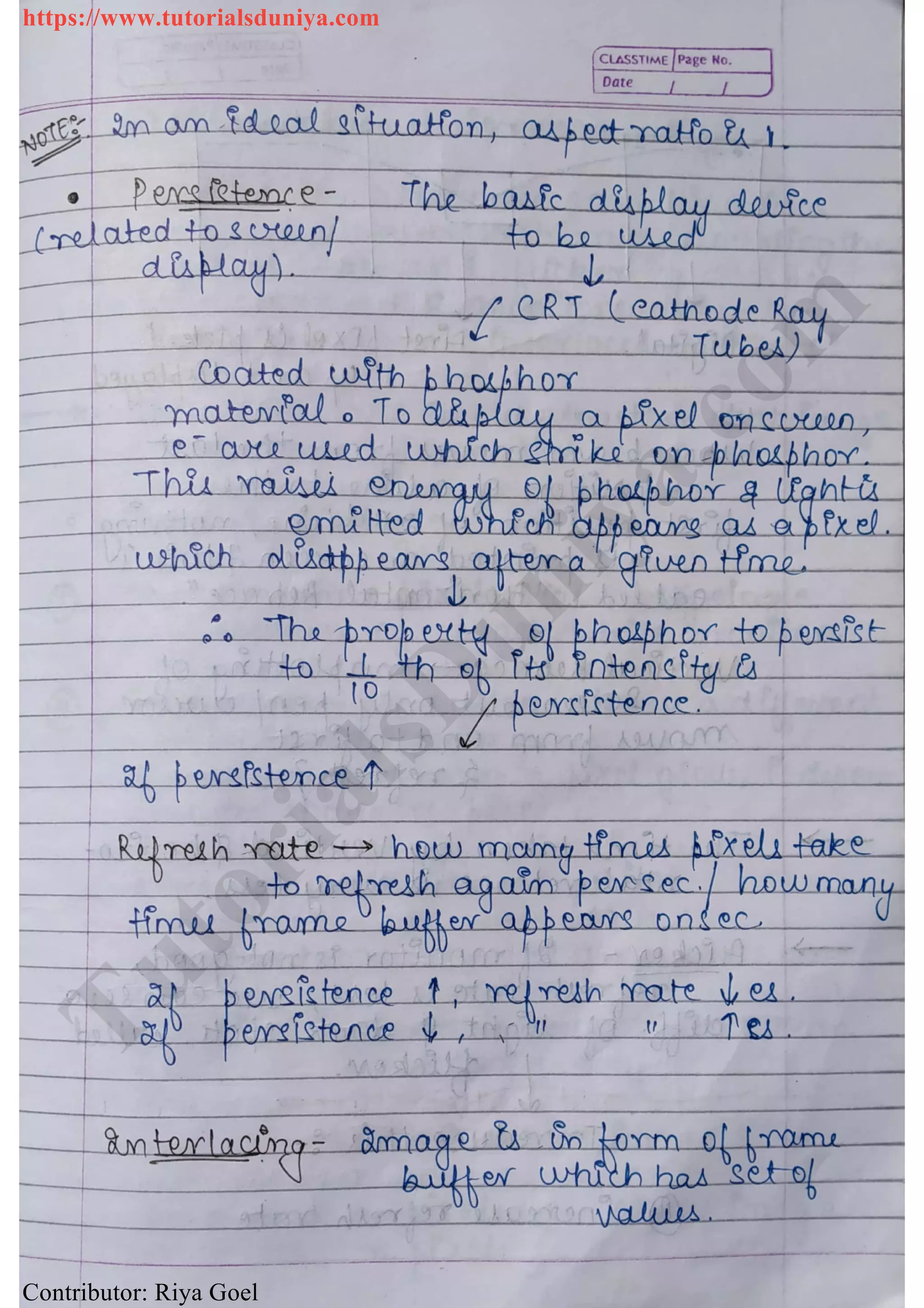 Computer graphics notes tutorials duniya | PDF