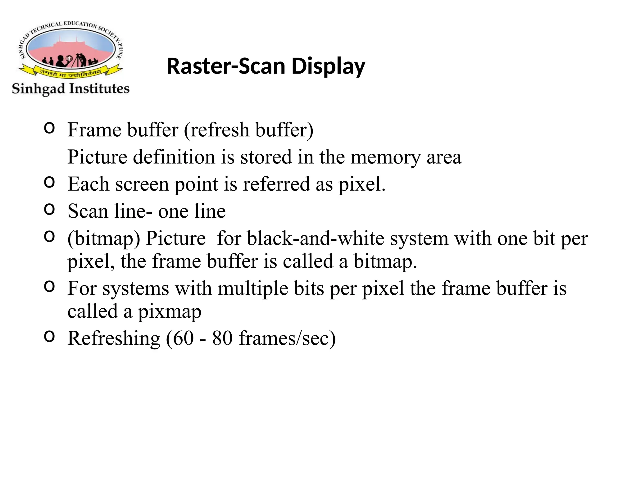 Computer Graphics Notes of Unit 1 For SPPU | PPT