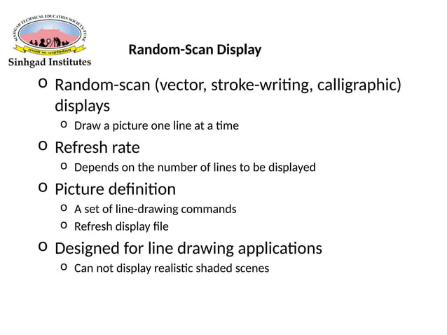 Computer Graphics Notes of Unit 1 For SPPU | PPT