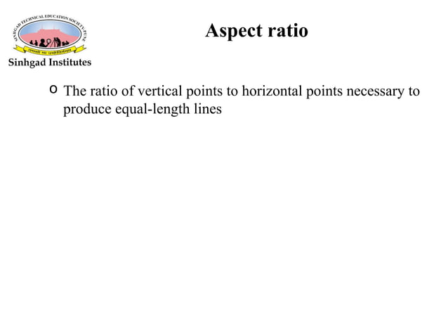 Computer Graphics Notes of Unit 1 For SPPU | PPT