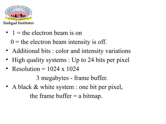 Computer Graphics Notes of Unit 1 For SPPU | PPT
