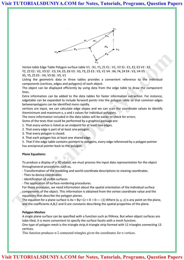 Computer graphics notes 2 tutorials duniya | PDF