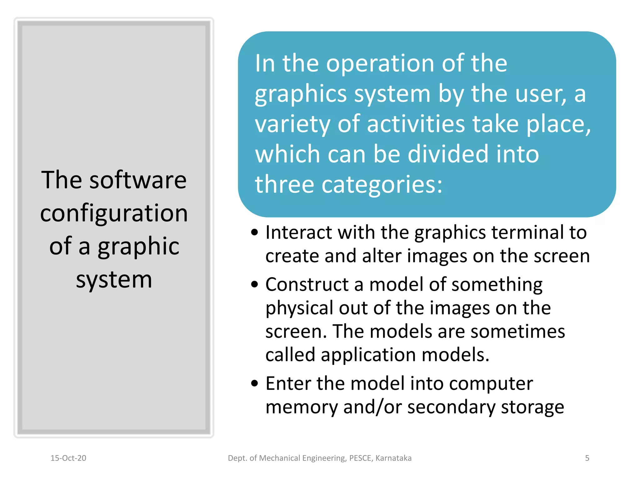 Computer graphic software and data base | PPT