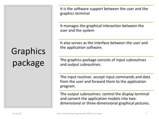 Computer graphic software and data base | PPT
