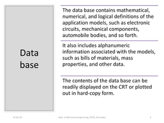 Computer graphic software and data base | PPT