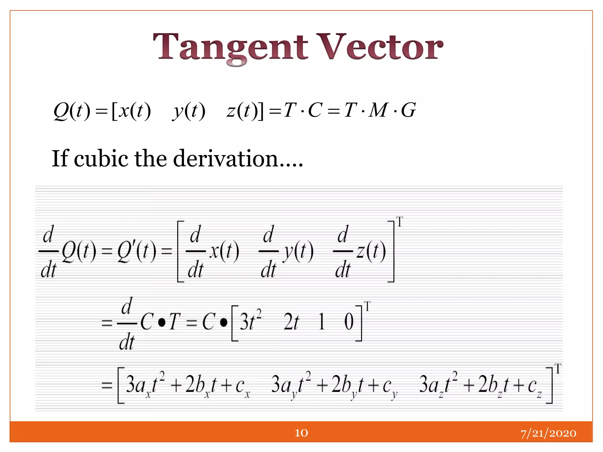Computer Graphics Parametric Cubic Curves Pptx