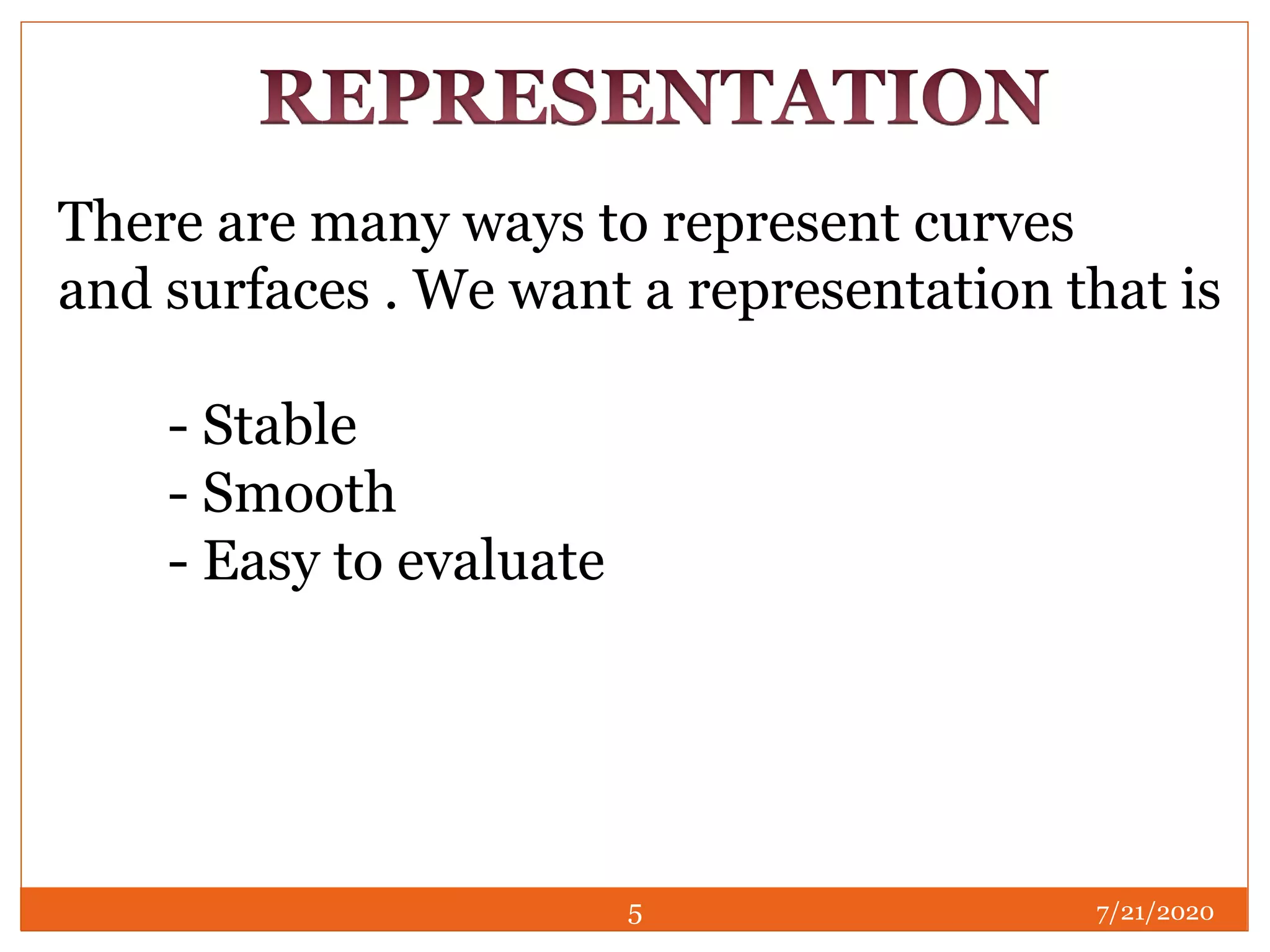 Computer Graphics Parametric Cubic Curves Pptx