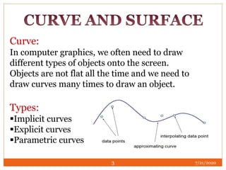 Computer graphics(parametric cubic curves) | PPTX