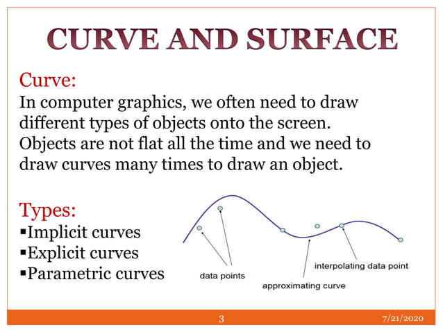 Computer graphics(parametric cubic curves) | PPTX