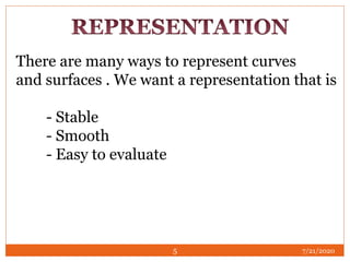 Computer graphics(parametric cubic curves) | PPTX