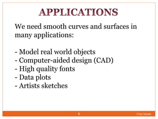 Computer graphics(parametric cubic curves) | PPTX