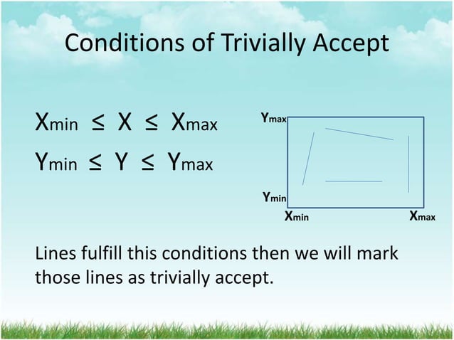 Cohen Sutherland Line Clipping Algorithm Ppt 