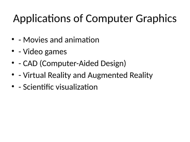 Computer_Graphics_Presentation Image processing | PPT