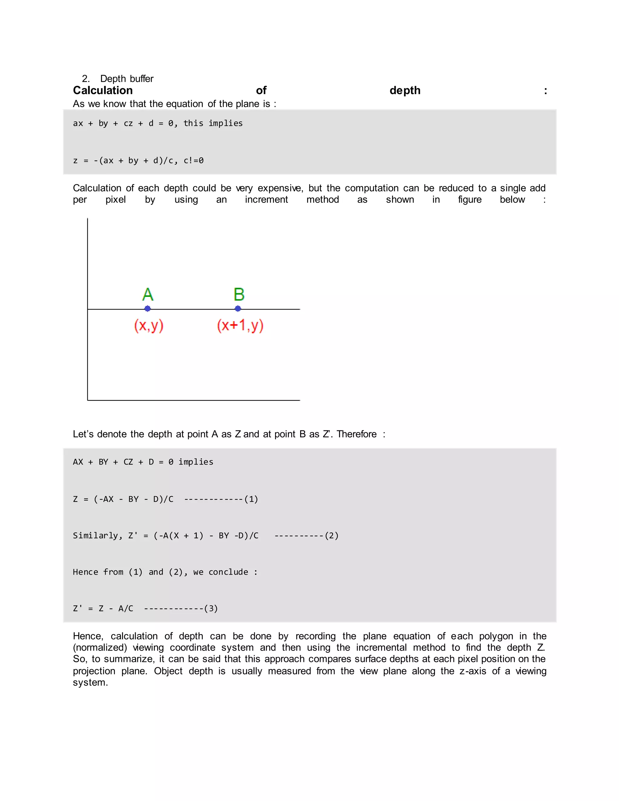 Computer graphics question for exam solved | DOCX