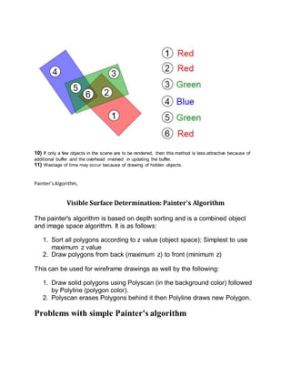 Computer graphics question for exam solved | DOCX
