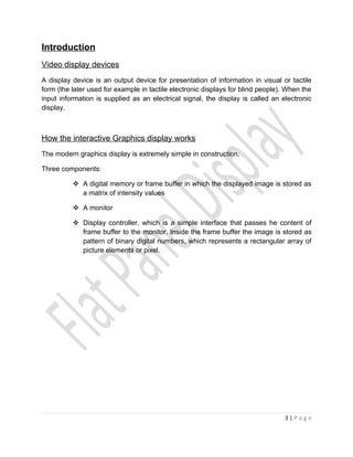 Computer graphics report | DOC | Computer Peripherals | Computing