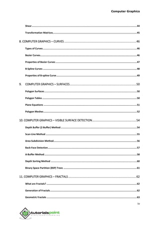 Computer graphics tutorial | PDF