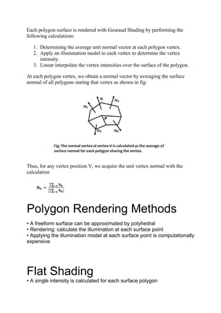 Computer graphics unit 4th | PDF