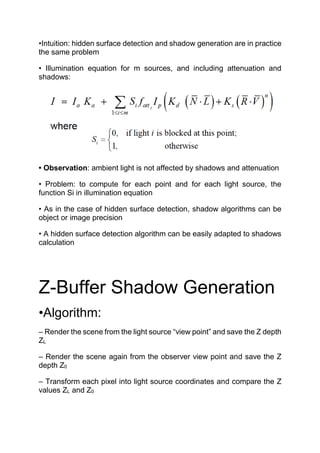 Computer graphics unit 4th | PDF
