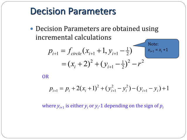 Computer Graphics - Bresenham's line drawing algorithm & Mid Point ...