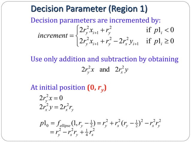 Computer Graphics - Bresenham's line drawing algorithm & Mid Point ...