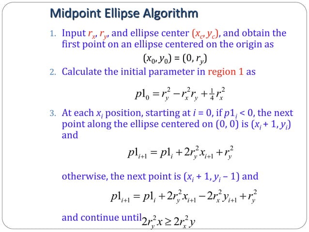Computer Graphics - Bresenham's line drawing algorithm & Mid Point ...