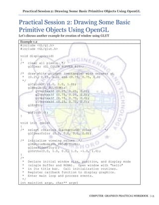 Computer graphics workbook | DOCX