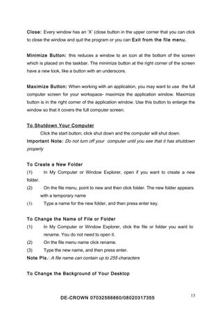 Computer handout | DOC