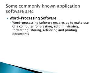 computer hardware & software | PDF | Operating Systems | Computer Software and Applications