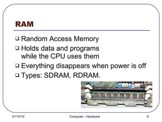 Computer Hardware | PPT