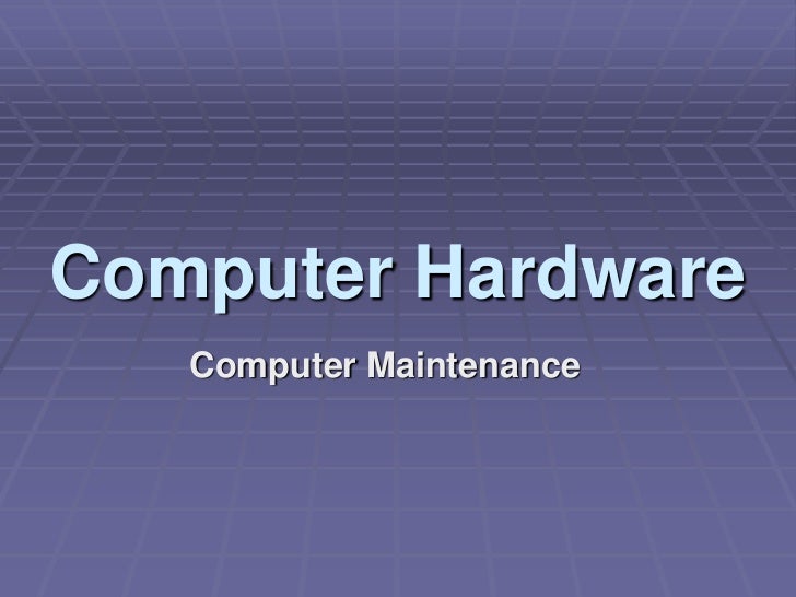 Understanding Computer Hardware Computercare