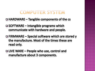 Computer hardware | PPTX