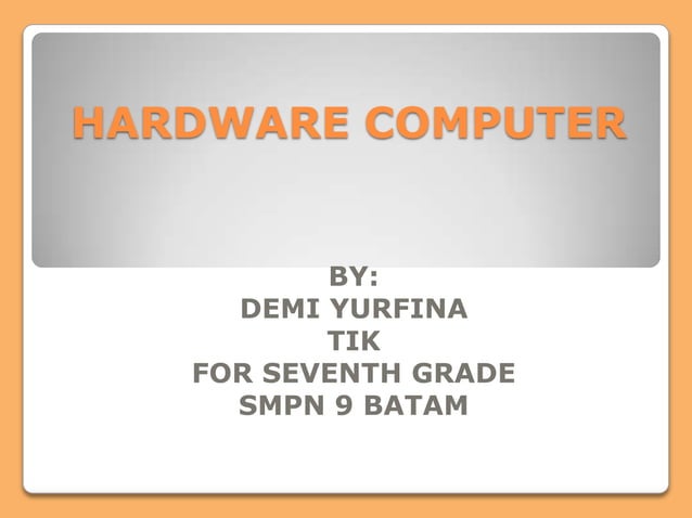 Computer hardware | PPT