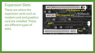 Computer Hardware: Parts & Functions | PPTX | Computer Peripherals ...