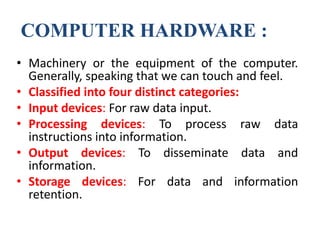 Computer hardware | PPTX