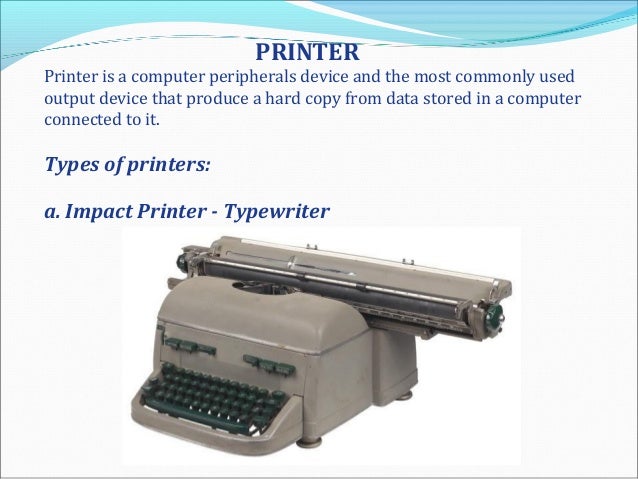 Computer hardware: a class presentation