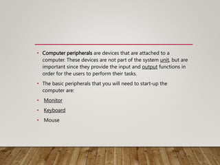 computer hardware power point presentation | PPT