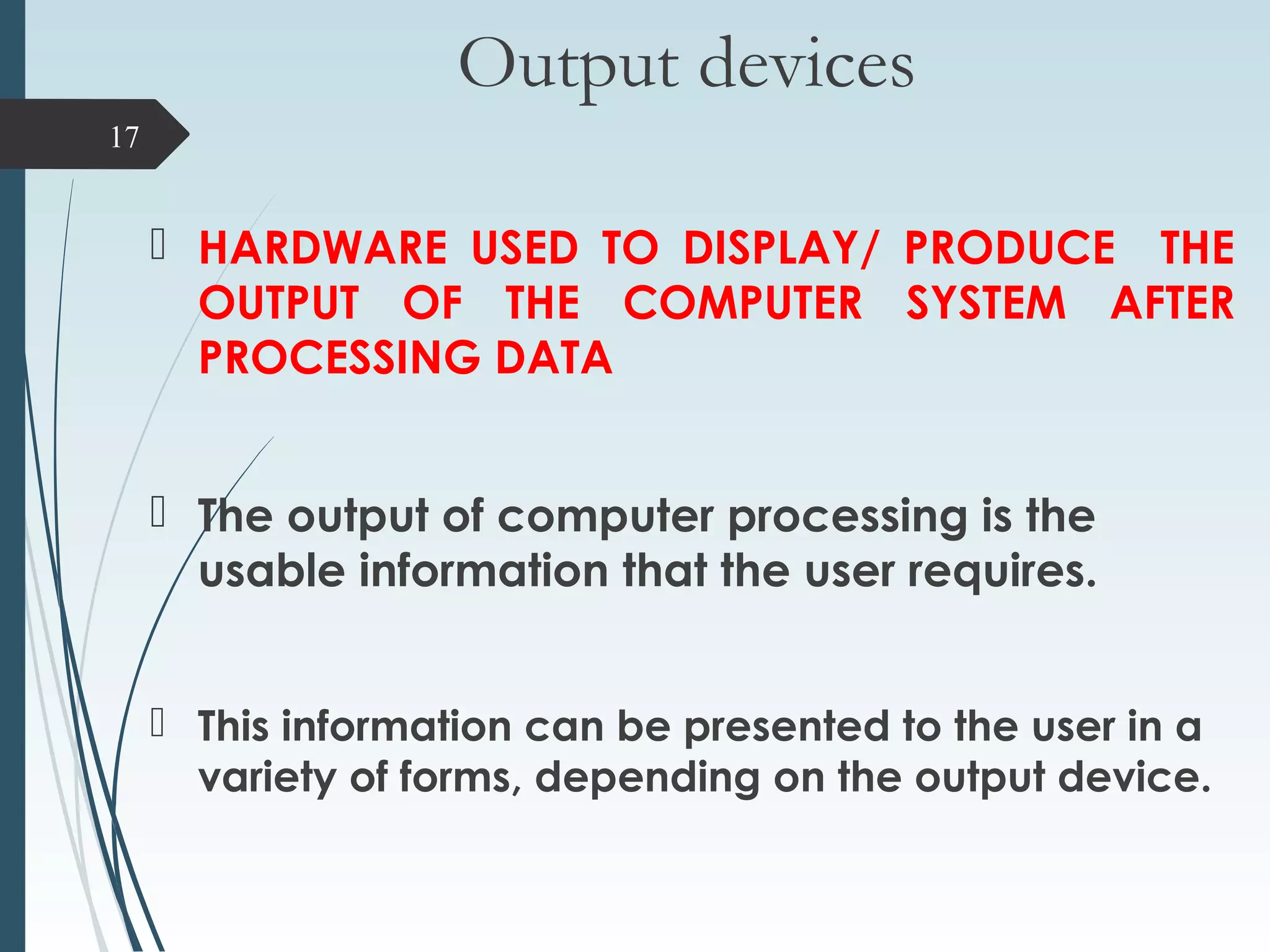 Computer hardware and its components | PPT