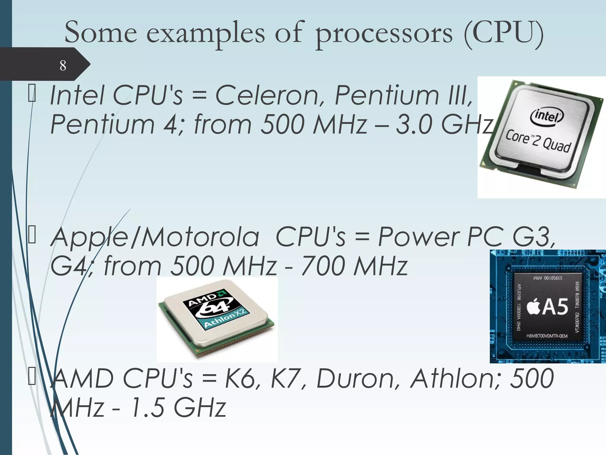Computer hardware and its components | PPT