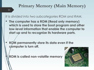 Computer hardware and its components | PPT