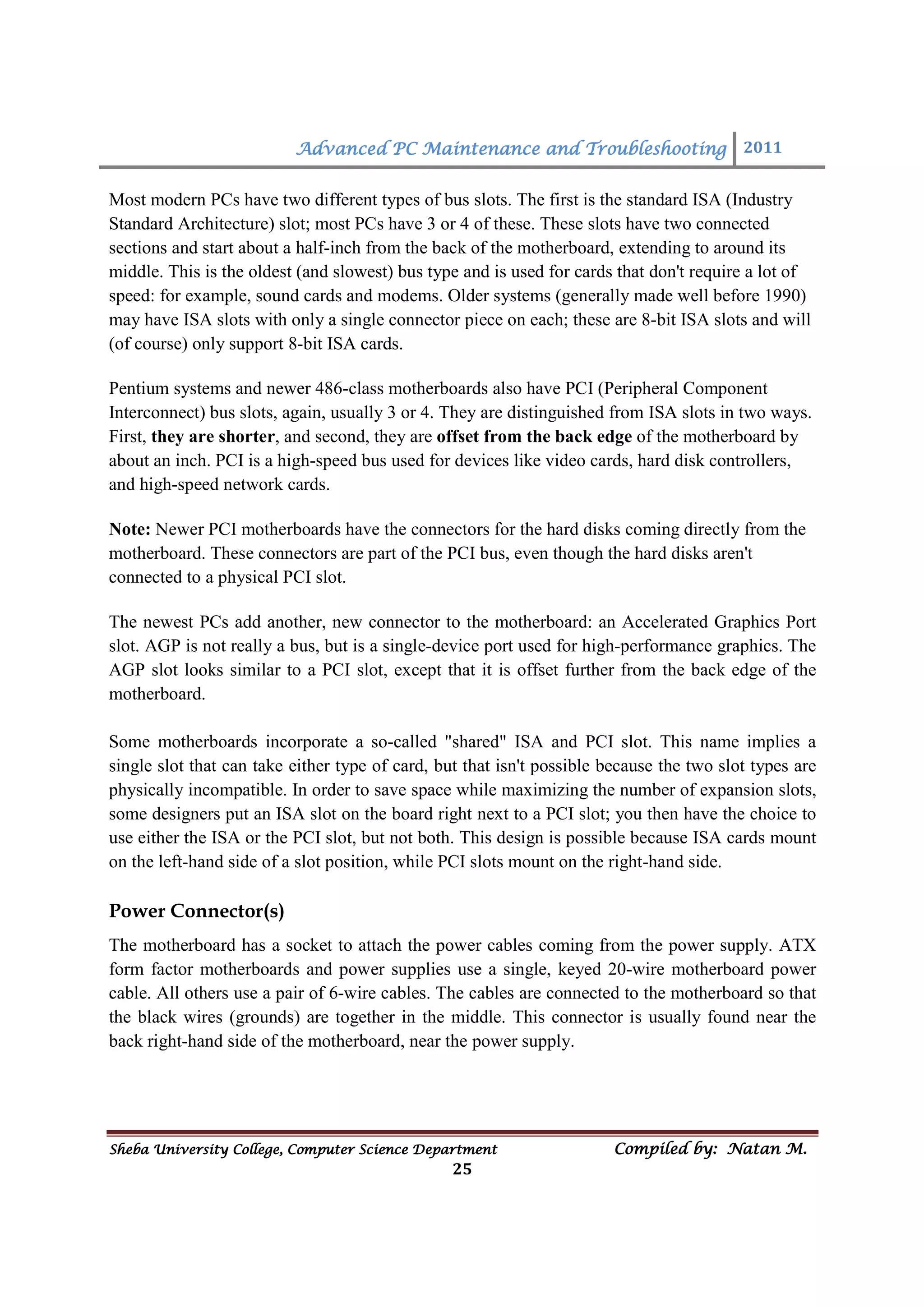 Advanced PC Maintenance and Troubleshooting | PDF