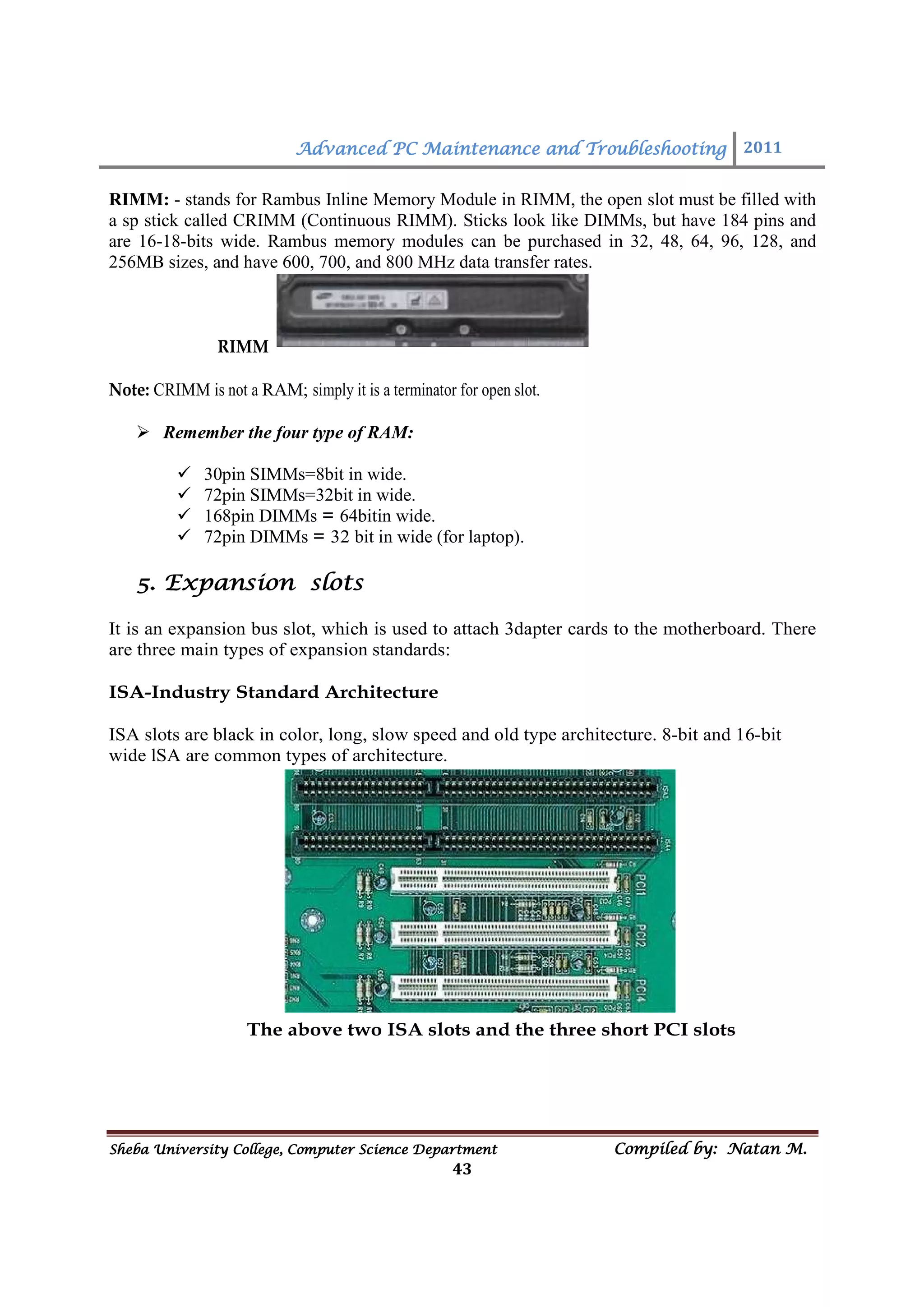 Advanced PC Maintenance and Troubleshooting | PDF
