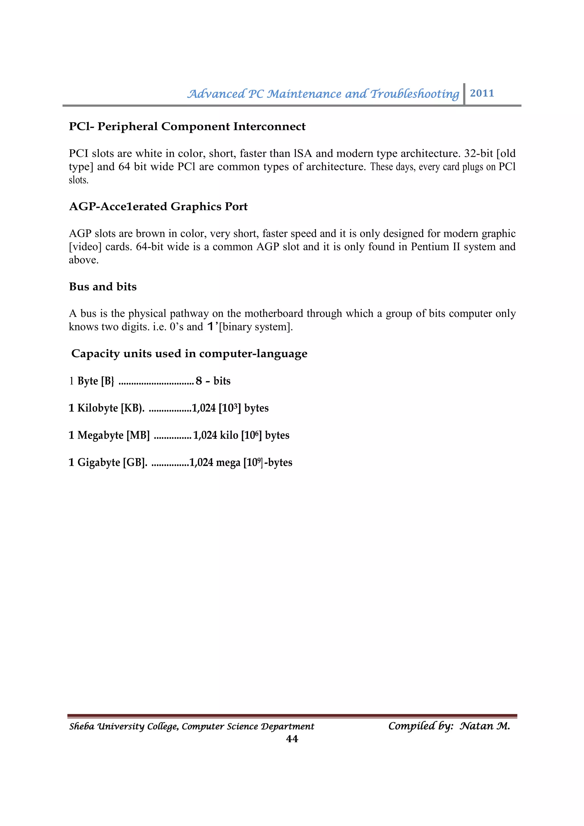 Advanced PC Maintenance and Troubleshooting | PDF
