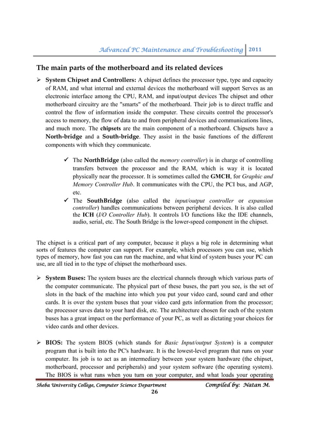 Advanced PC Maintenance and Troubleshooting | PDF