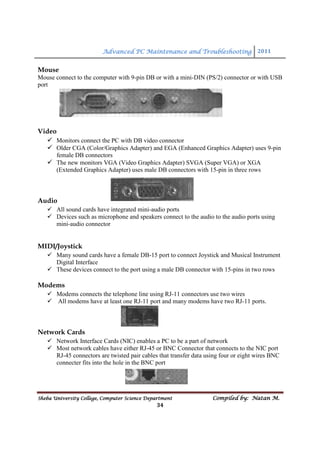 Advanced PC Maintenance and Troubleshooting | PDF